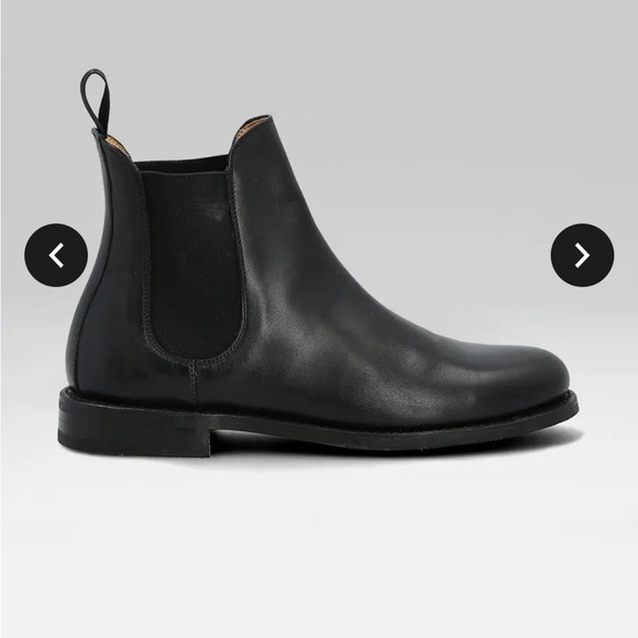 Bowen | Shoes | Bowen Manfield Black Leather Chelsea Ankle Boots Made ...